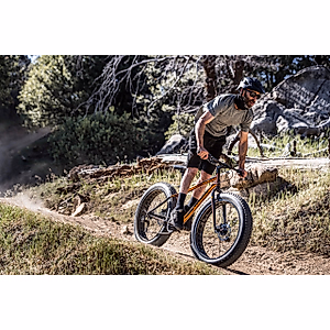 Mongoose Argus ST Fat Tire Mountain Bike for Adult Men Women, 26-Inch Wheels, Mechanical Disc Brakes, 17-Inch Steel Hardtail Frame, 7-Speed, Copper