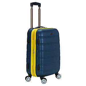 Rockland Melbourne Hardside Expandable Spinner Wheel Luggage, Navy, Carry-On 20-Inch