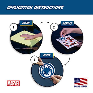 Marvel Spidey and His Amazing Friends Decals - Set of 4 Miles Morales Spin Vinyl Stickers for Car Water Bottle Bike Helmet Laptop Skateboard - Marvel Stickers for Kids and Adults