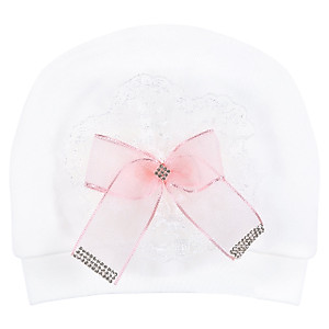 Lilax Baby Girl Jewels Crown Layette 3 Piece Gift Set 0-3 Months Pink