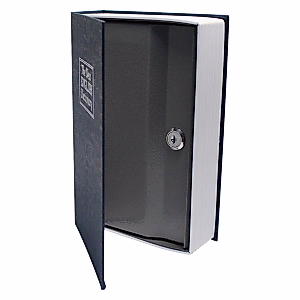 SEPOX® Ultimate Diversion Safe Book Box, Lock Box with Key - Large Sized Blue Dictionary - Ideal for Safeguarding Money, Jewelry, and Valuables - Perfect for Dorms & Homes