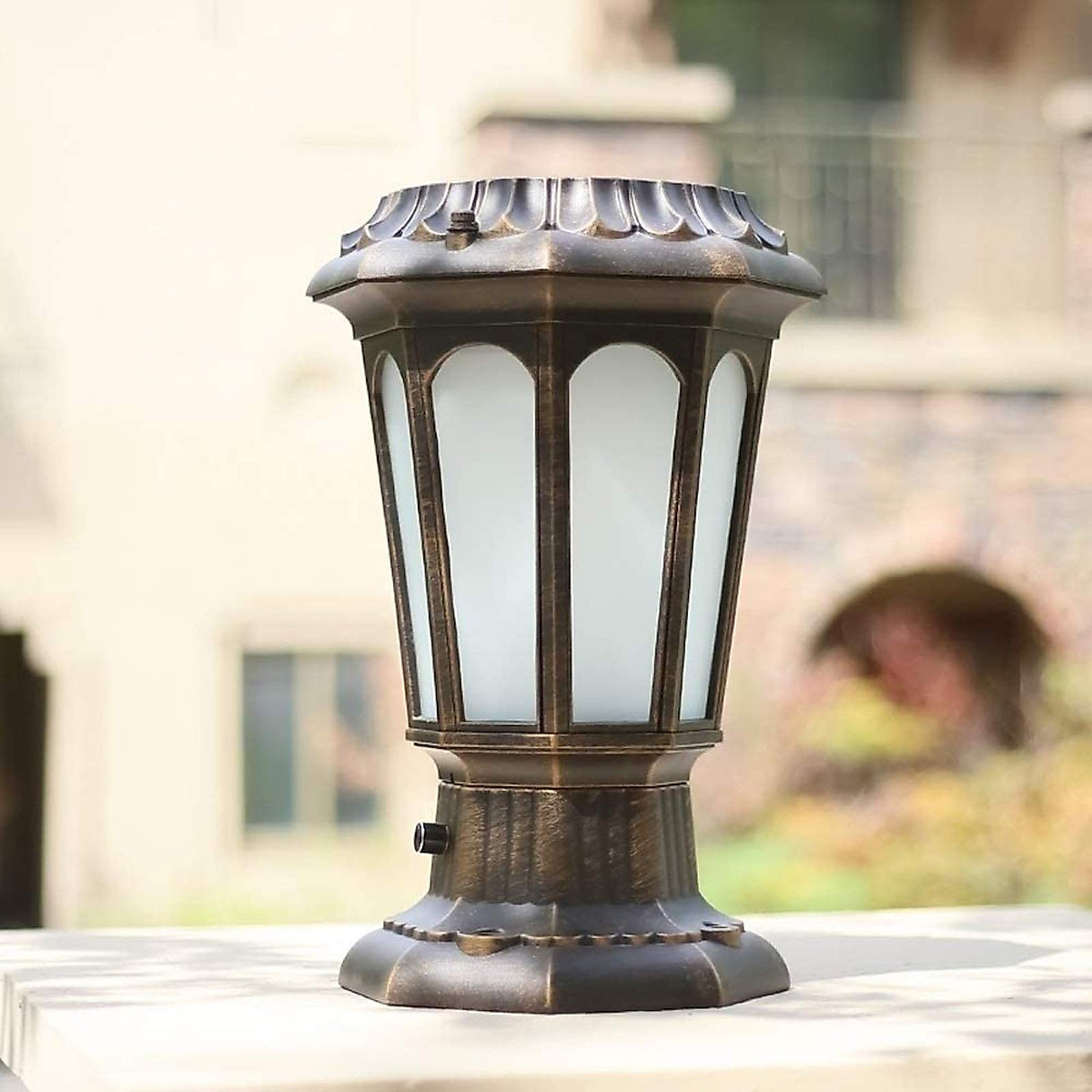 SMLZV Column Headlight,Waterproof Street Light,Die-cast Aluminum Material,Decking & Patio Lighting,Outdoor Lighting Accessories,for Home/Garden