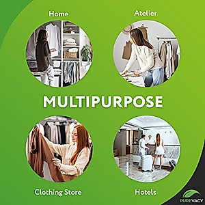 PUREVACY Velvet Non Slip Hangers Rose Gold 17.5", Pack of 10 Slim Velvet Hangers, Durable and Thin Velvet Coated Hangers for Clothes, Lightweight Velvet Hangers with Rose Gold Hooks