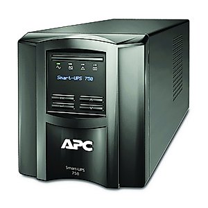 APC UPS 750VA Smart-UPS with SmartConnect, Pure Sinewave UPS Battery Backup, Uninterruptible Power Supply (SMT750C) (Certified Refurbished)