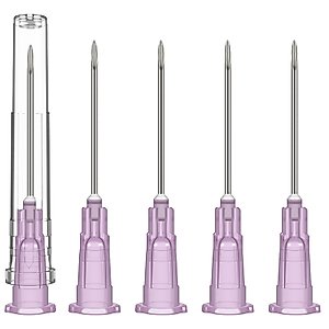 18 Gauge 1 Inch Needle,100 PCS Luer Lock Industrial Dispensing Accessories Needles,Individually Wrapped