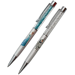 Swarovski Crystal Set Of 2 Limited Edition Stainless Steel Ballpoint Pens