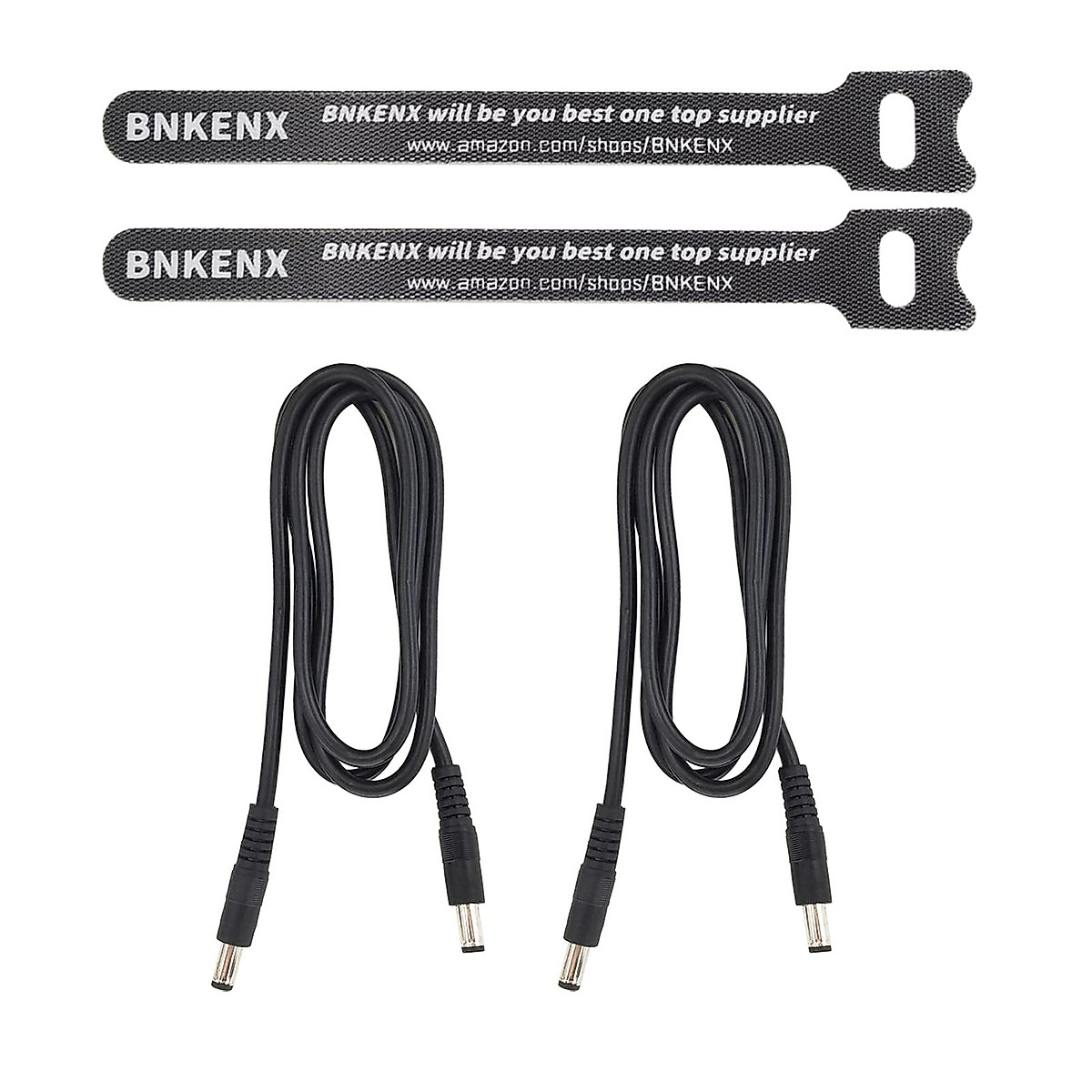 BNKENX 2PCS Male to Male 5.52.5MM Plug DC Power Adapter Cable DC Extension Cable 5.5 x 2.5mm Male Plug to 5.5 x 2.5mm Male Adapter Extension Cable 3.3FT/1M
