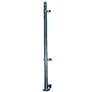 Taylor Made Stainless Steel Flag Pole Kit 36" – Made from T304 stainless steel – Adjustable clips for a taut fit – Easy installation to boat gunwale – Mounting base and hardware included – 2020109080