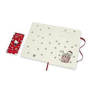 Moleskine Limited Edition Hello Kitty Notebook, Hard Cover, Large (5" x 8.25") Plain/Blank, White, 240 Pages
