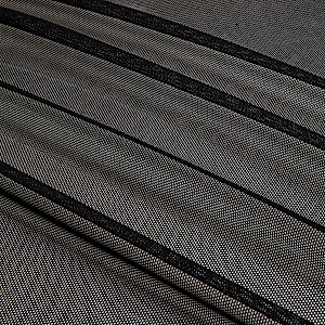 Power Stretch Mesh Black, Fabric by the Yard