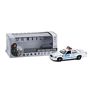 Greenlight 86633 Hollywood Quantico - 2003 Crown Victoria Police Interceptor New York City Police Dept (NYPD) 1/43 Scale Diecast