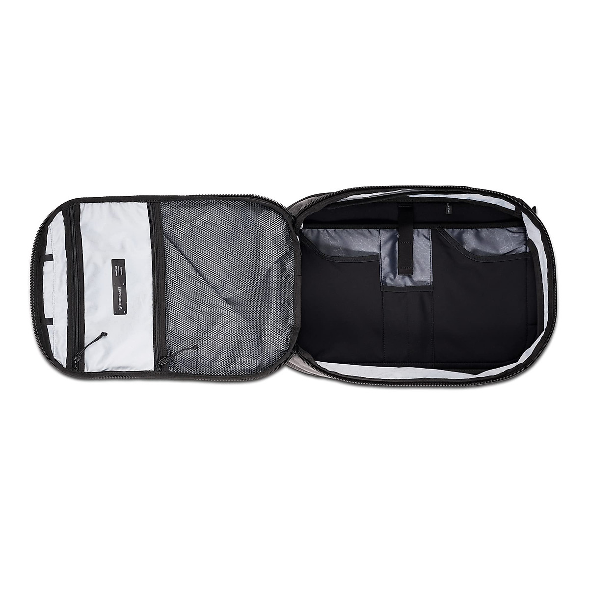 HEIMPLANET Original | Transit Line DAYPACK 24L | Waterproof backpack with laptop compartment and clamshell opening | DYECOSHELL material | Supports 1% for The Planet (Black)