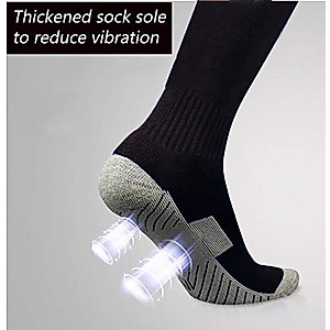 LingTu Soccer Socks 3 Pairs Team-Sport Knee High Breathable Football Socks for Men Youth Kids Boys