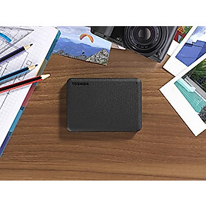 Toshiba Canvio Advance 4TB Portable External Hard Drive USB 3.0, Black - HDTCA40XK3CA