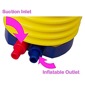 Foot Pump - Sports Inflatable Pump for Inflatables, Yoga, Bed, Mattress, Inflatable Boat, Exercise Ball, Balloon, Balls, Swimming Ring&Toys