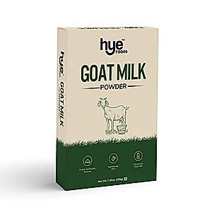 HYE FOODS Goat Milk Powder | Pasture Grazed I Whole Milk Powder | 7.05 Oz (200gms)