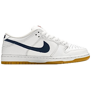 Nike Mens SB Dunk Low Pro Iso CZ2249 100 Orange Label - White/Navy - Size 9