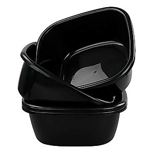Kekow12 Quart 4-Pack Plastic Wash Basin, 13.11-INCH x 5.47-INCH