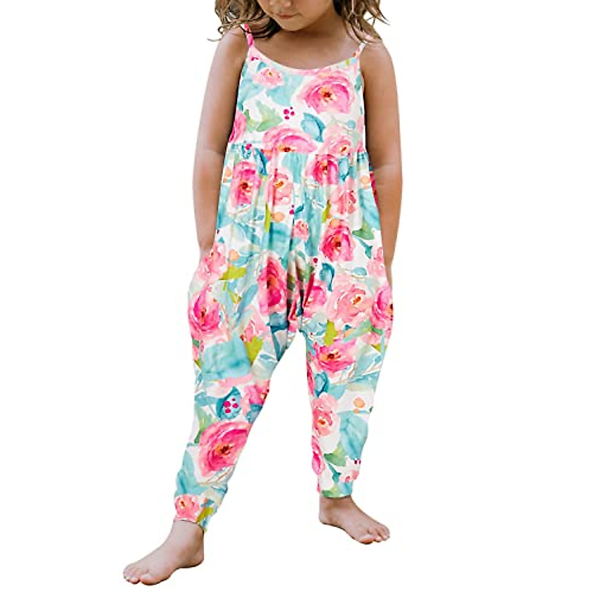 Yousie 2t Romper Summer Clothes 12 Months 24 Months Baby Outfit Pants with Pockets