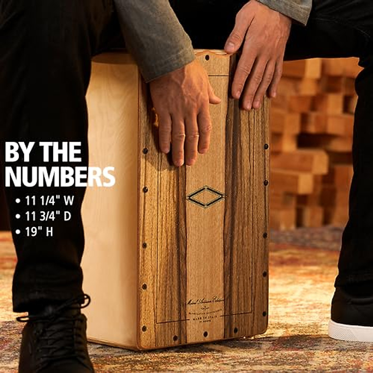 Meinl Artisan String Cajon with Limba Frontplate / Baltic Birch Body - MADE IN SPAIN - Tango Line, 2-YEAR WARRANTY