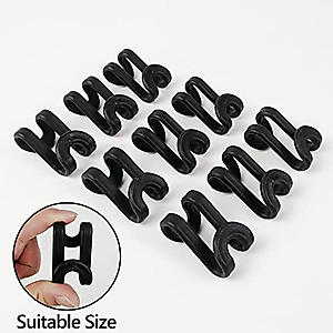 YEXEXINM 160Pcs Clothes Hanger Connector Hooks - Space Saving Hanger Extender Hooks，Plastic Mini Cascading Hanger Hooks Heavy Duty Hanger Extender Clips for Outfit Closet Velvet Wooden Hangers