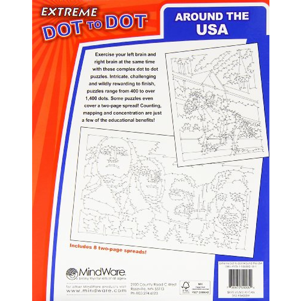 Extreme Dot to Dot Around The USA Puzzle