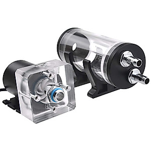 BXQINLENX 600L/H 19W DC12V CPU Cooling Heat Exchanger Water Pump Tank 117 ml CO2 Cooler