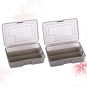 BESPORTBLE 2pcs Boxes Fishing Accessories Fishing Tackle Storage Fishing Tool Holder Fishing Bait Box` Fishing Tool Container Dart Stand Tackle Container Tools Lure Box Fishing Gear