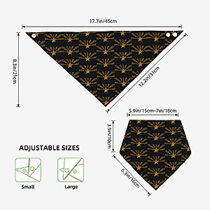 Augenstern Cotton Baby Bibs Arizona State Flag Gold Baby Bandana Drool Bibs Teething Food Bib