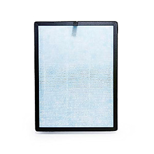 Nispira AP1002 3-in-1 Blue True HEPA Activated Carbon Filter Replacement For Airtok Air Purifier | Remove Odors Smoke | 1 Pack