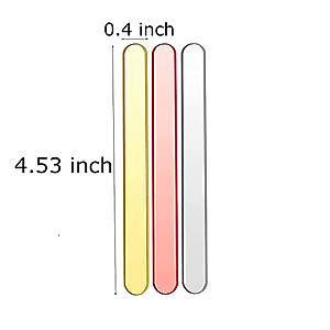 iHomeSet 30 Pcs 4.5 Inch Acrylic Popsicle Stick Reusable Cakesicle Sticks Mini Mirror Ice Cream Sticks for Candy Ice Creamsicle DIY, Multicolor