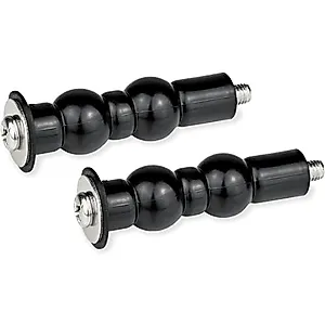 Ubrand 2PCS Toilet Seat Hinges Screws, Toilet Seat Top Fixing Part, Toilet Seat Fixing Device Rubber Top Nut