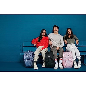 High Sierra Swoop SG School Backpack Book Bag Travel Laptop Bag with Drop Protection Pocket, Tablet Sleeve, and 360 Reflectivity, Black