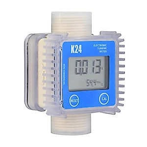 Flow Meter 1 Piece Digital K24 Oil Fuel Flow Meter Fuel Flow Meter Water Sea Liquid Flow Meters Measuring Tools High Stability and Convenient Operation