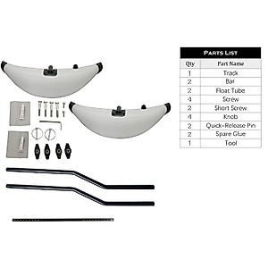 2 PCS Kayak Outrigger Stabilizer Kit Kayak Side Floats and Rods Kit, Kayak Stabilizer Kit Canoe Boat Stabilizer, PVC Kayak Floating Barrels, Water Kayak Floats Buoyy, Kayak Canoe Accessories