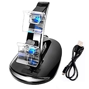 OSTENT LED Light Dual Charging Dock Station Charger for Xbox One Controller