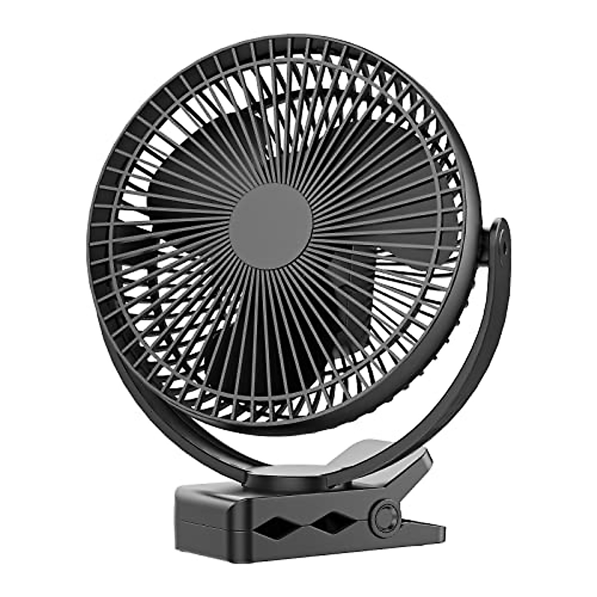Clip Fan, 8 Inch Mini Quiet Desk Fan, 10000mAh USB Rechargeable Battery Operated Clip on Fan, USB Desk Fan, Portable Personal Small Fan For Desk, Office,Golf Cart