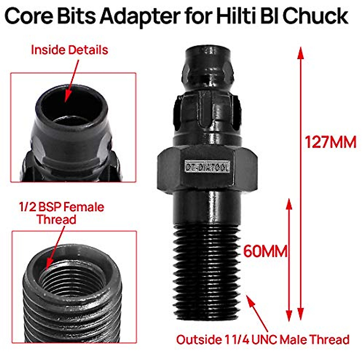 DT-DIATOOL Diamond Drill Bits Adapter DD-BI for HILTI BI