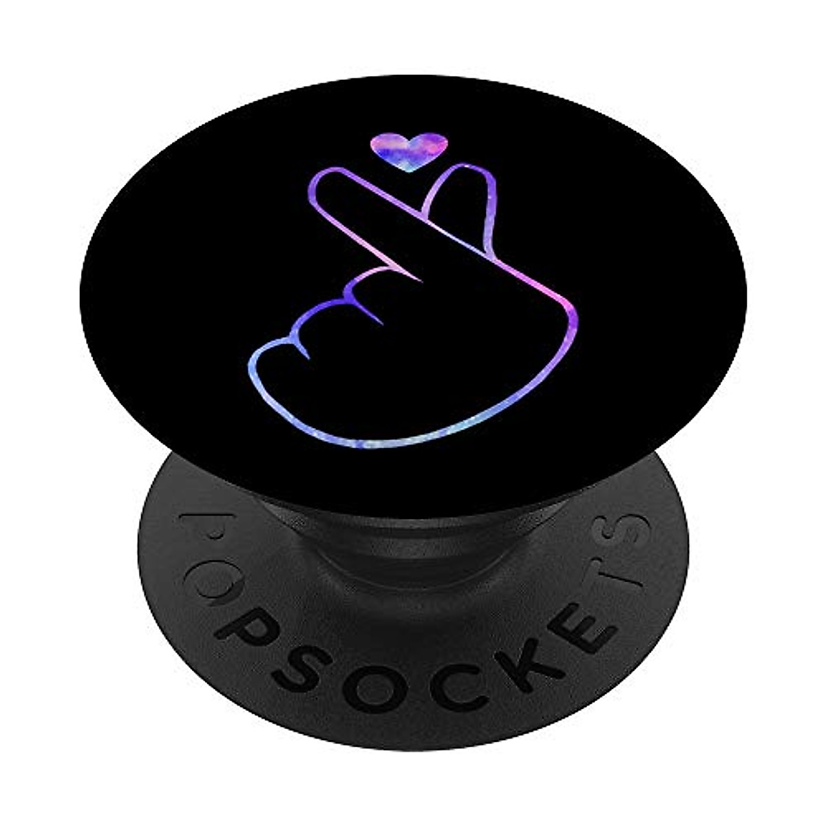 K-pop Galaxy Finger Heart Korean Pop Music Fan Lover Korea PopSockets PopGrip: Swappable Grip for Phones & Tablets