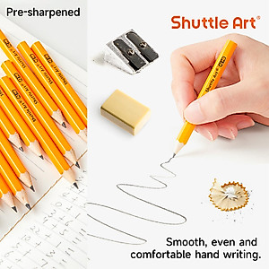 Shuttle Art 360 Pack #2 HB Golf Pencils, Wood-cased 3.5” Mini Pencils Bulk, Pre-sharpened Small Pencils for Kids Teachers Writing Marking Sketching, Classroom Essentials, Back to School Supplies
