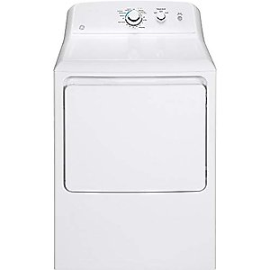 GE GTD33GASKWW Aluminized Alloy Drum Gas Dryer, 7.2 Cu. Ft. Capacity, White