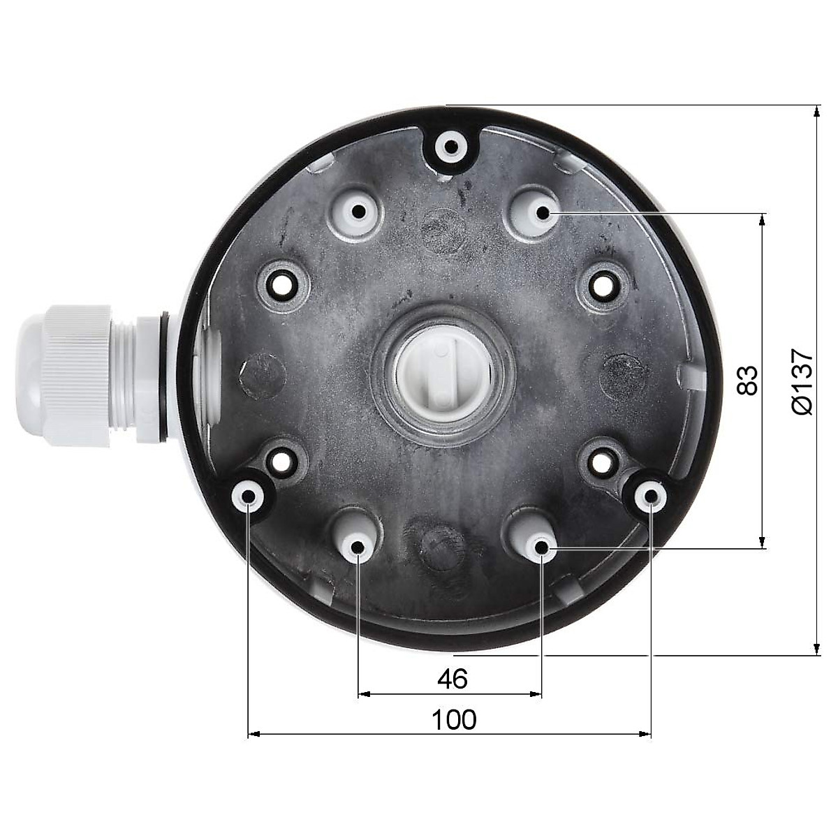DS-1280ZJ-DM21 Wall Mount Bracket for Hikvision Dome Camera DS-2CD2732 DS-2CD2712