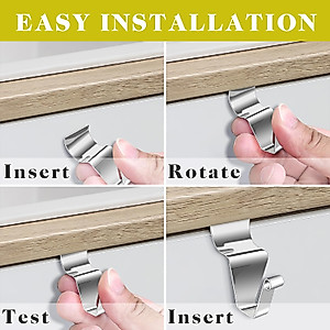 JUGEFORNI Vinyl Siding Hooks (20 Pack), Heavy Duty Stainless Steel No-Hole Needed Vinyl Siding Clips for Hanging for Hanging Wreaths, String Lights Outdoor, Christmas Decorations.