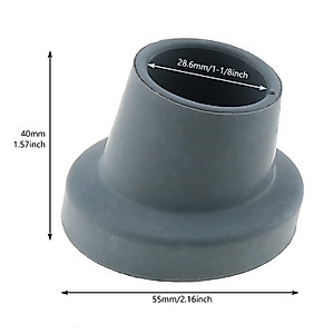 Feet for Shower Chair LUORNG 4pcs 1-1/8" I.D Slope Rubber Tips Non Slip Feet for Shower Chair Bath Seat