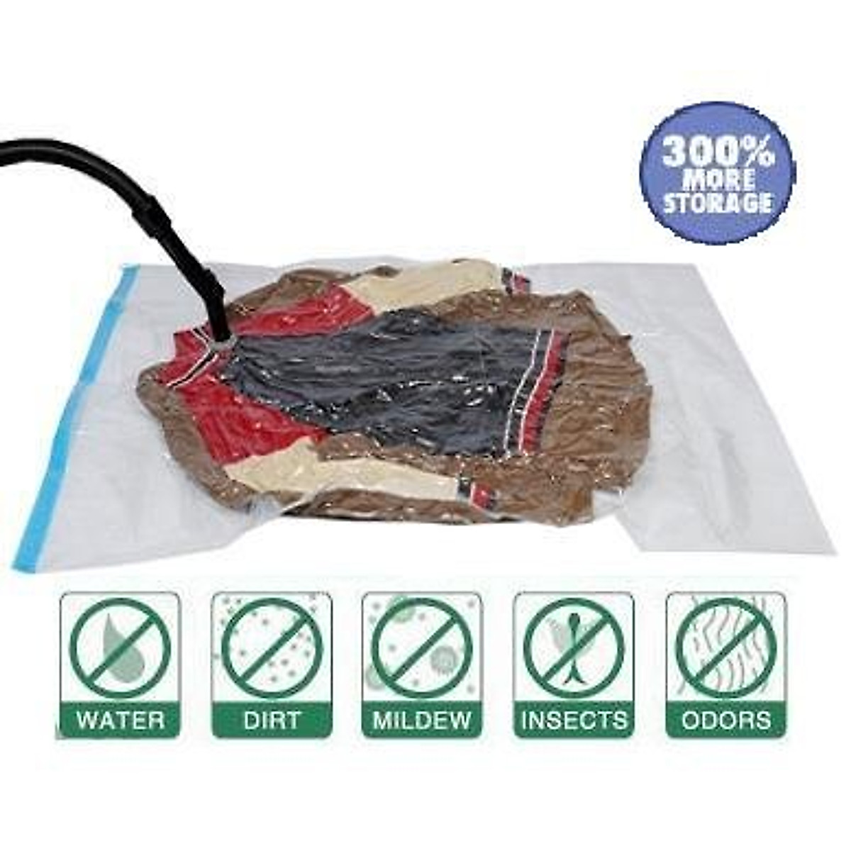 4 PACK JUMBO / Extra Large Space Saver Vacuum Seal Storage Bags Combo Deal