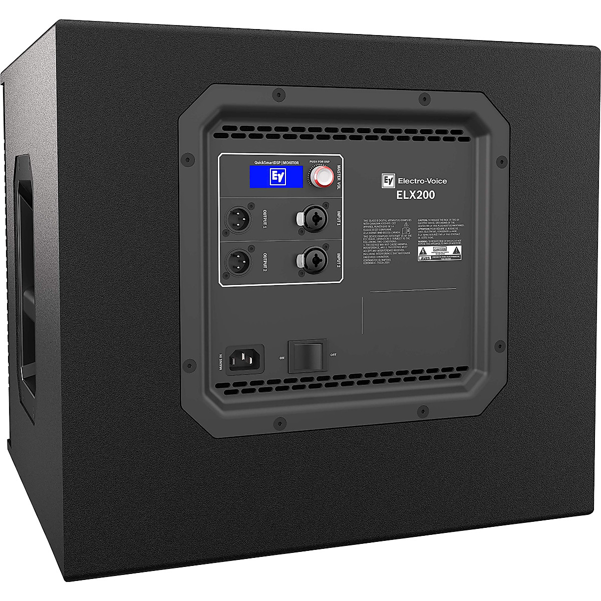 Electro-Voice ELX200-12SP 12" 1200W Powered Subwoofer, Black