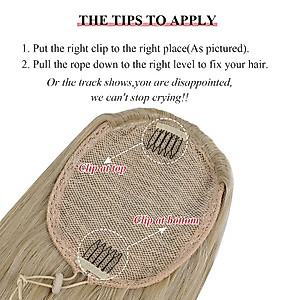YIBANG 30inch Long Straight Drawstring Ponytail Synthetic High Puff Ponytail Hair Pieces With Comb Clip in Straight Ombre Blond Ponytail Clip in Hair Extensions Smooth &Soft(MT27/613)…