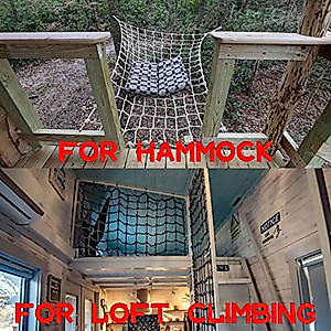 Kids Climbing Net for Climbing Frame/Tree House, Playground Play Safety Net, Obstacle Race Net, for Outdoor, Backyard, Garden, Swing, Cargo Net, Adult Kids Play(Size:1.5m* 2m)