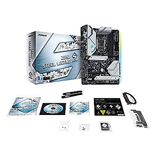 ASRock Z590 Steel Legend Compatible with Intel 10th and 11th Generation CPU (LGA1200) Z590 with Chipset