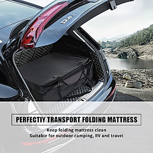 Guisong Folding Mattress Storage Bag, Carry Case for Tri Fold Mattress with Zipper, Foldable Memory Foam Mattress Carrying Case Fits 3-4 inch Full Twin Queen Trifold Mattress